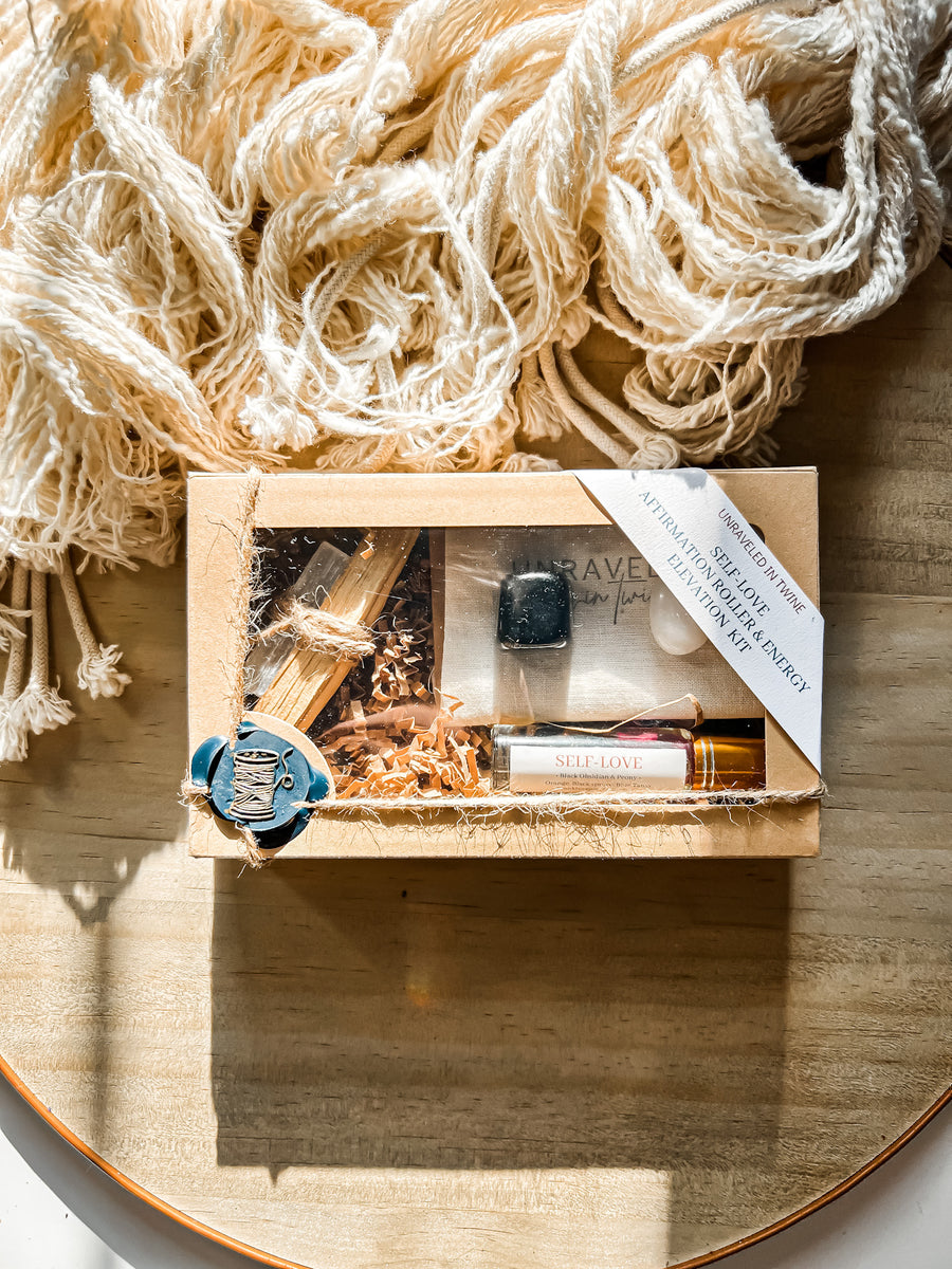 Self-Love: Affirmation Roller & Energy Elevation Kit – Unraveled in Twine
