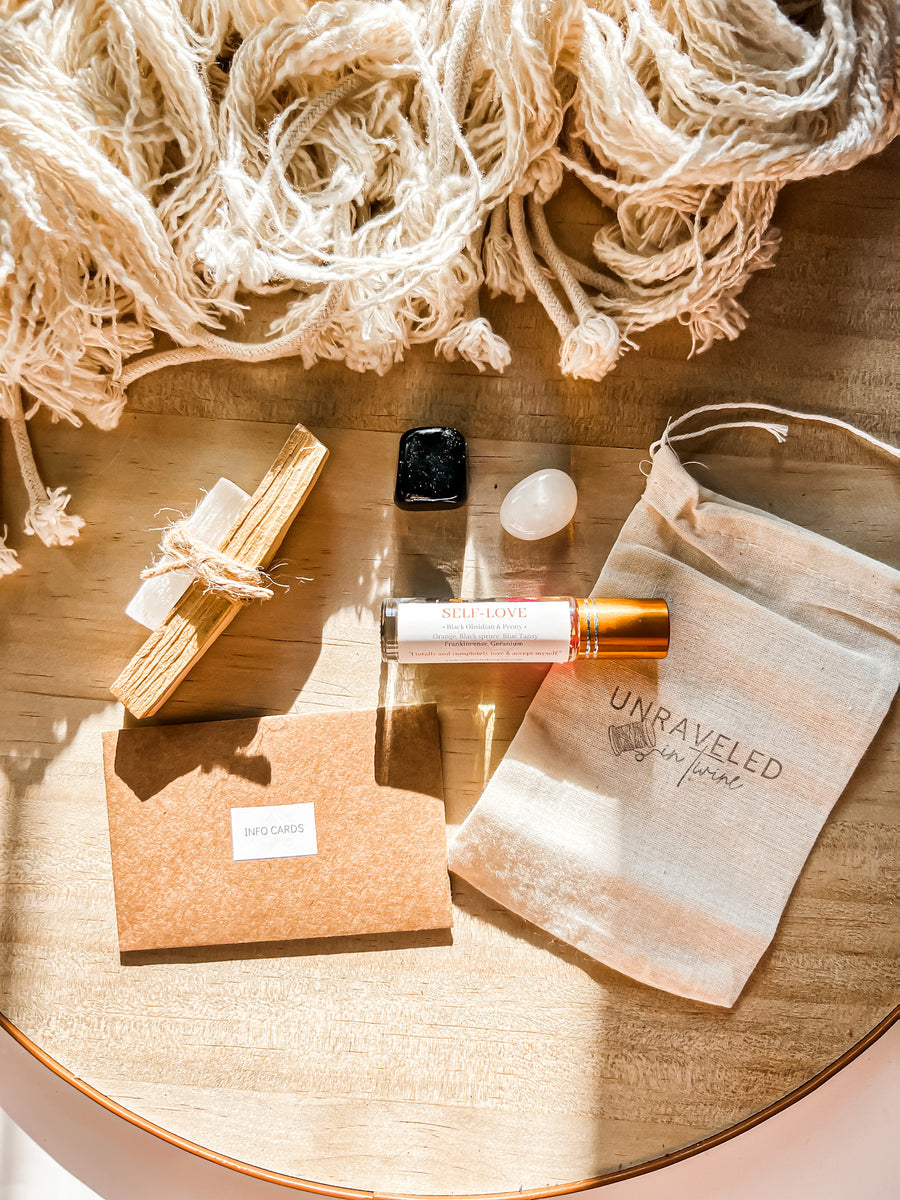 Self-Love: Affirmation Roller & Energy Elevation Kit – Unraveled in Twine
